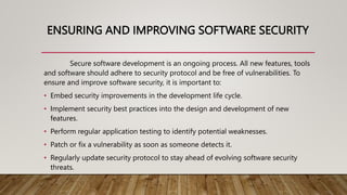 Information security software security presentation.pptx | Information and Network Security ...