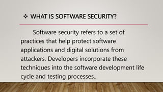 Information security software security presentation.pptx | Information ...