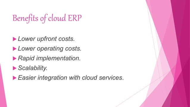Cloud Based Erp Implementation Pptx