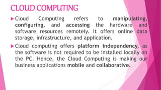 Cloud based ERP implementation | PPTX