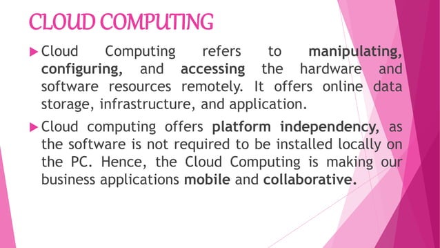 Cloud based ERP implementation | PPTX