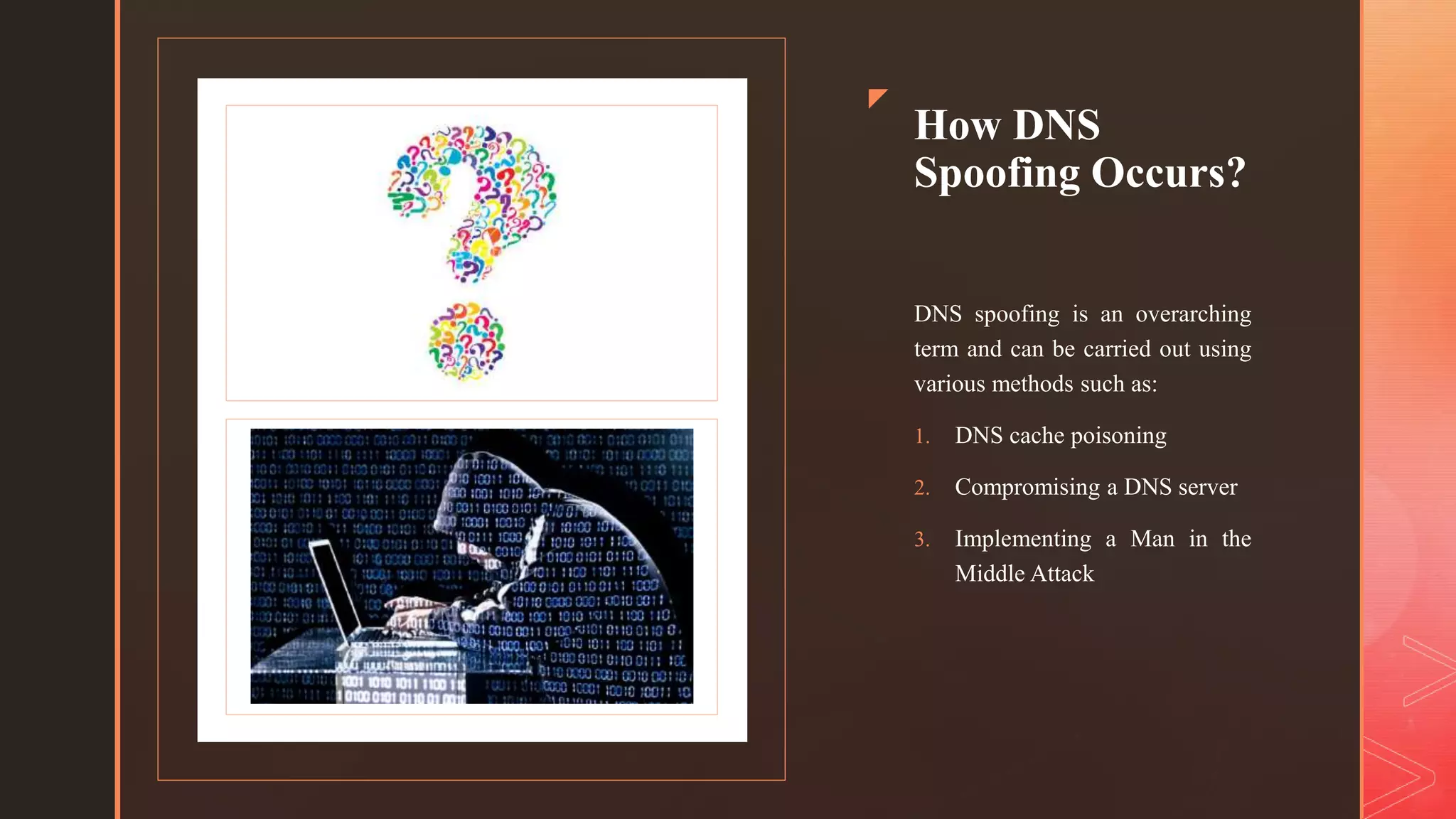 DNS spoofing/poisoning Attack | PPTX