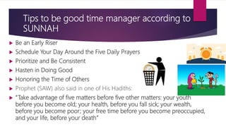 Time Management in the Islamic perspective | PPTX