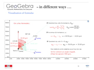 Enhancement of e-learning in geomatics by the integration of dynamic mathematics’ tools | PPT