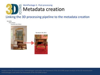 Analysis of the 3D reconstruction methodologies used within the ...