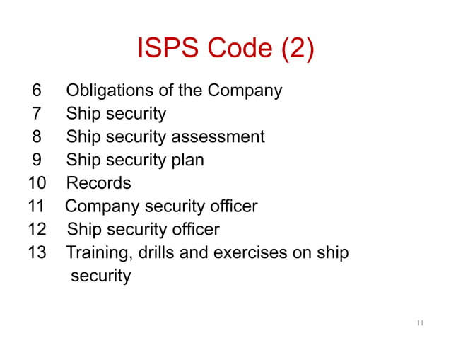 A Short Note on ISPS Code | PDF | Information and Network Security ...
