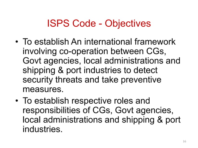 A Short Note on ISPS Code | PDF | Information and Network Security | Computing