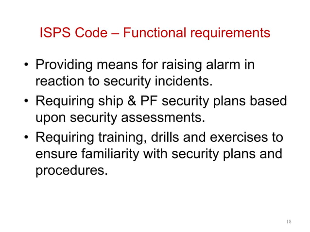 A Short Note on ISPS Code | PDF | Information and Network Security ...