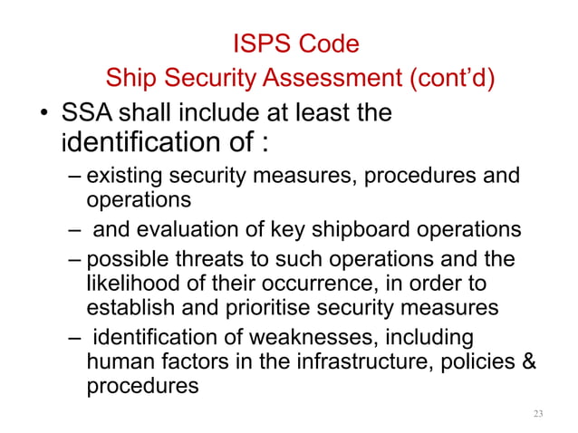 A Short Note on ISPS Code | PDF | Information and Network Security | Computing