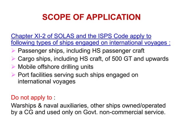 A Short Note on ISPS Code | PDF | Information and Network Security ...