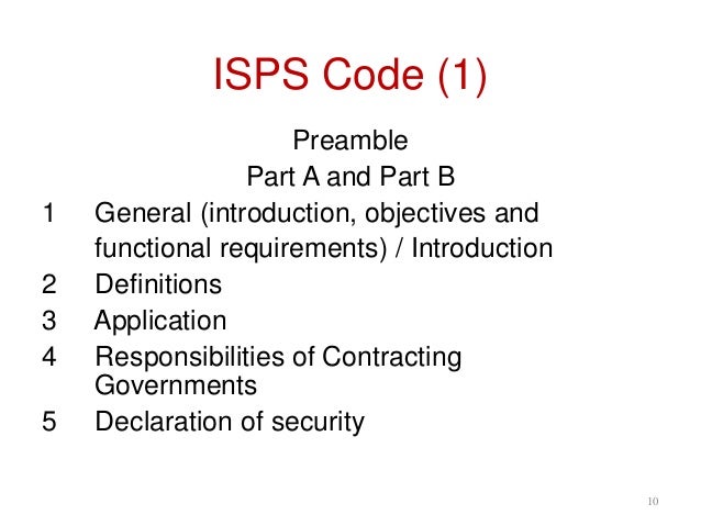 A Short Note On Isps Code