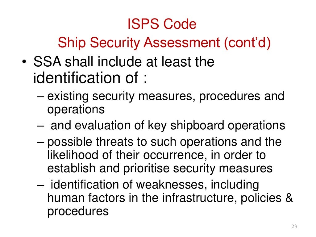 A Short Note On Isps Code