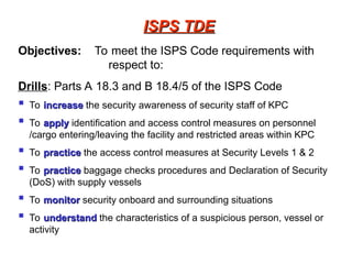 ISPS CODE AWARENESSISPS CODE AWARENESSISPS CODE AWARENESS PORT FACILITY.ppt