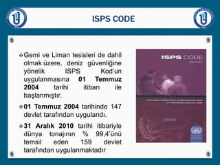 GEMİ ve LİMAN GÜVENLİĞİ ISPS CODE..pptx