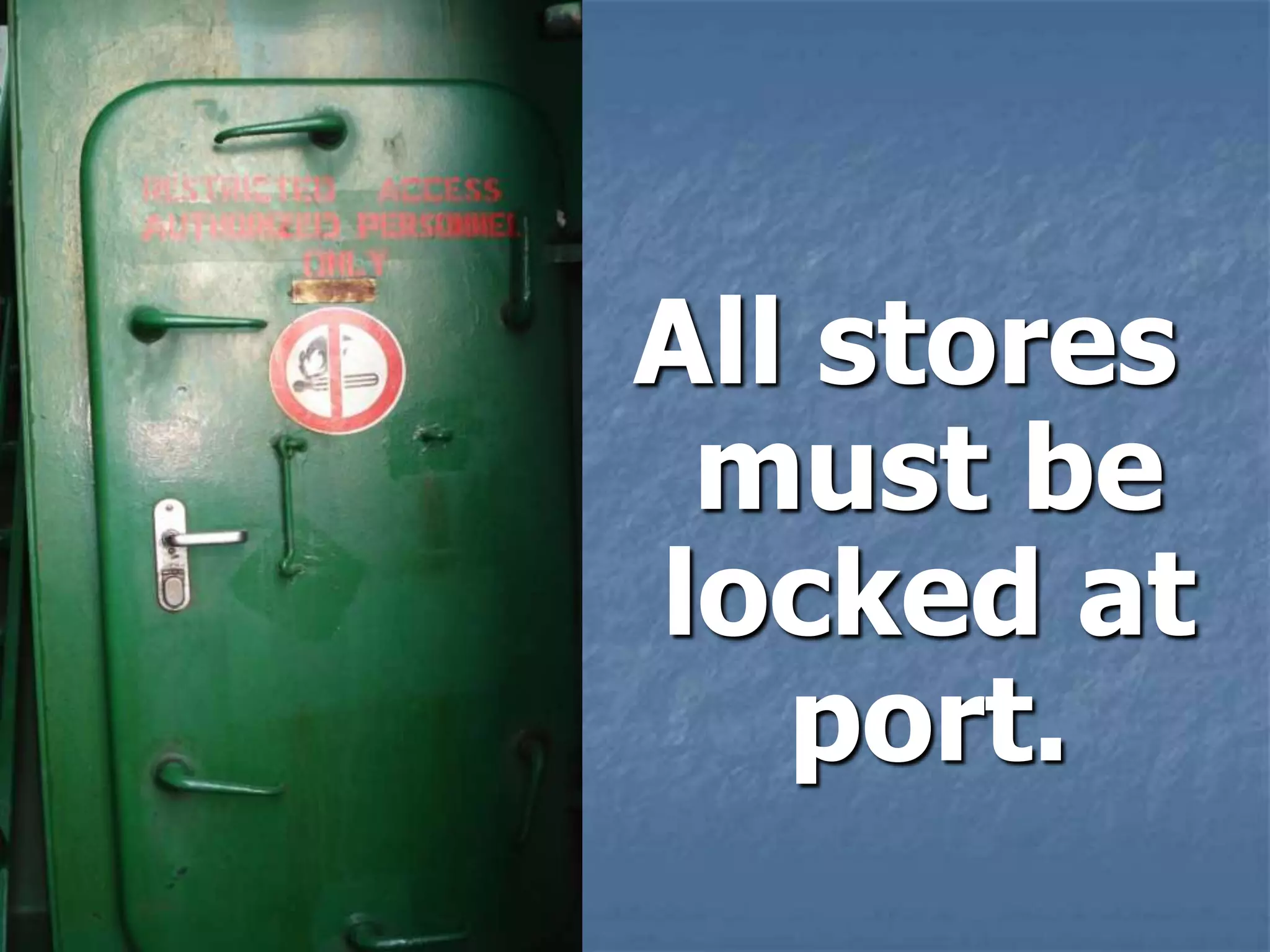 ISPS: Security Awareness Training / Designated Security Duty | PPT