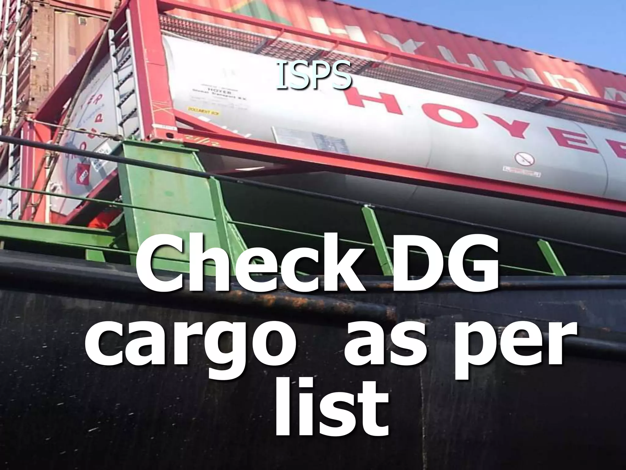 ISPS: Security Awareness Training / Designated Security Duty | PPT