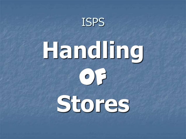 ISPS: Security Awareness Training / Designated Security Duty | PPT