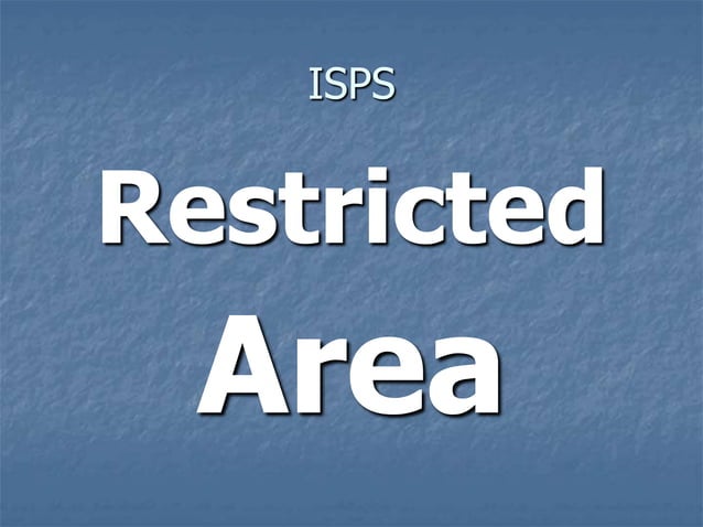 ISPS: Security Awareness Training / Designated Security Duty | PPT