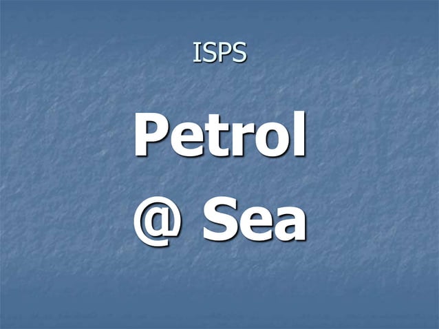 ISPS: Security Awareness Training / Designated Security Duty | PPT