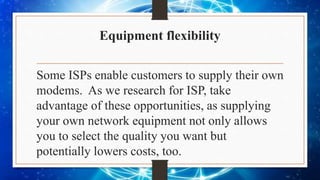 Isp, the things to know. | PPTX