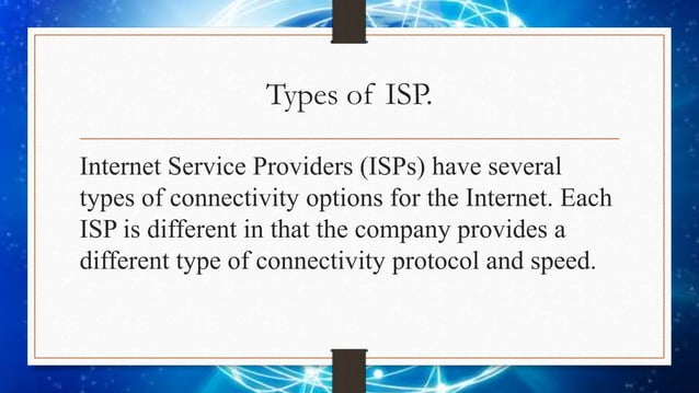 Isp, the things to know. | PPTX | Internet | Computing