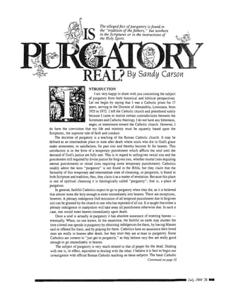 Is Purgatory Real.pdf | Christianity | Religion & Spirituality