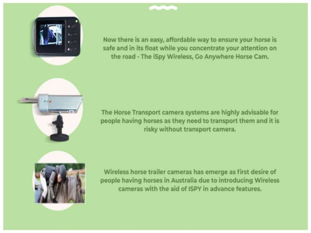 ISPY Wireless Horse Float Camera | PPT