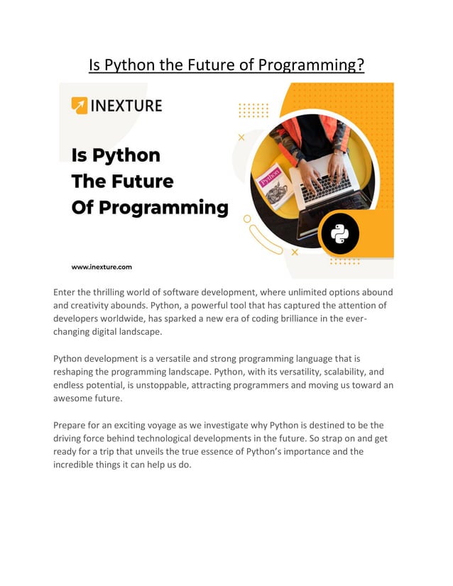 Is Python the Future of Programming | PDF