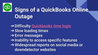 Why does Is qbo online down issue occurs | PPT