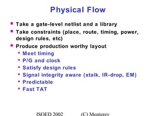 Timing and Design Closure in Physical Design Flows | PPT