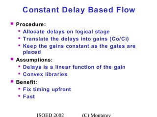 Timing and Design Closure in Physical Design Flows | PPT