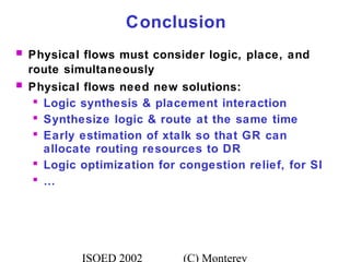 Timing and Design Closure in Physical Design Flows | PPT