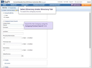 iSqFt Directory Management | PDF