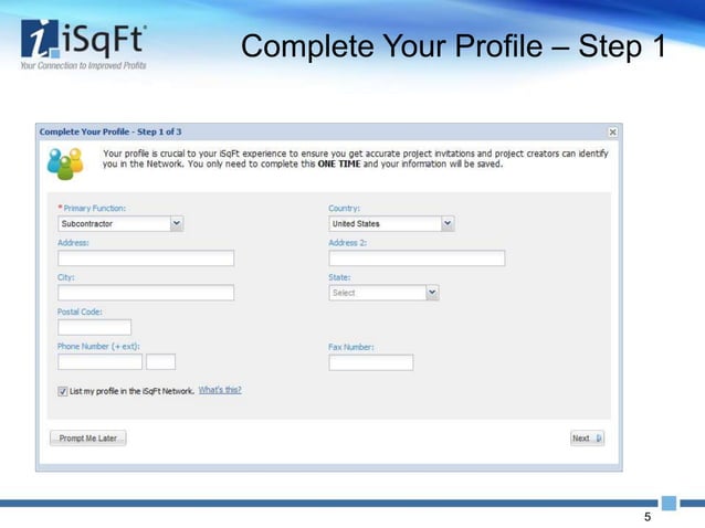 Walkthrough | iSqFt | PPT