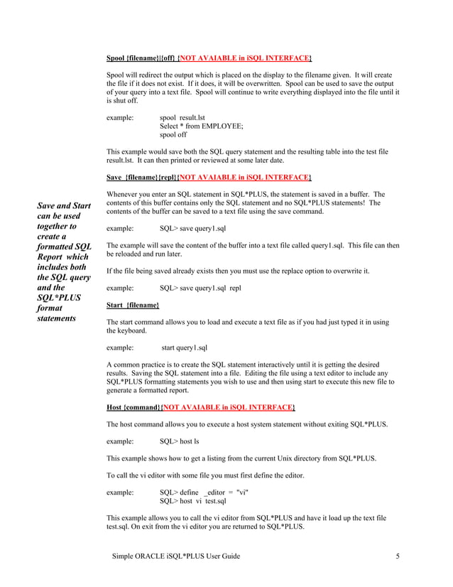 Isqlplus command | PDF