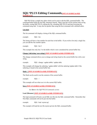 Isqlplus command | PDF