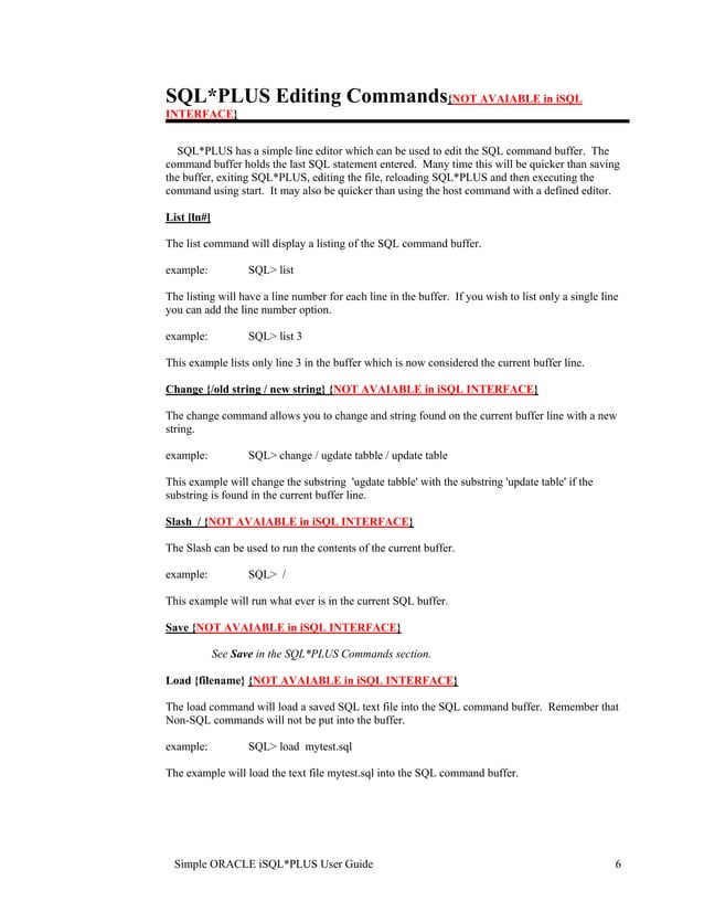 Isqlplus command | PDF