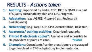 FAILURE MODE AND EFFECT ANALYSIS (FMEA) FOR IMPLEMENTATION OF CLINICAL PRACTICE GUIDELINES AT A ...