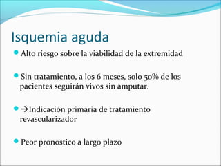 ISQUEMIA EXTREMIDADES INFERIORES | PPT