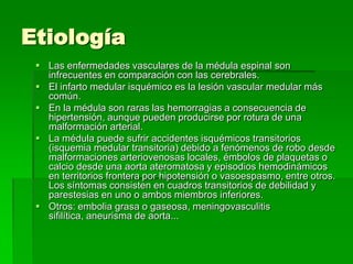 Isquemia medular | PPT