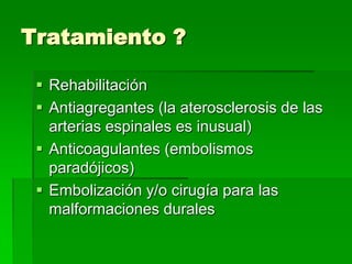 Isquemia medular | PPT