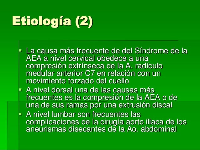 Isquemia medular