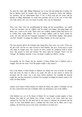 C5 - The Economic & Social Boycott of The Banu Hashim | PDF