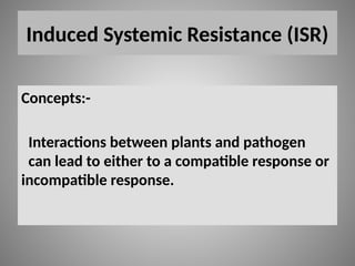 disease resistance in plants through induced mechanism | PPTX