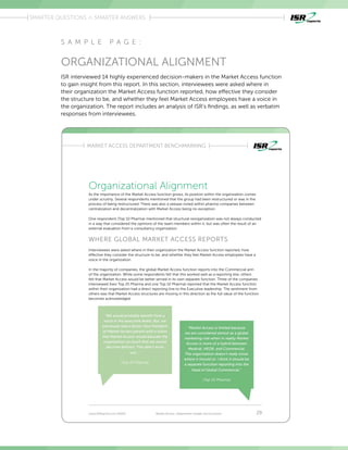 Market Access: department models and structures | PDF