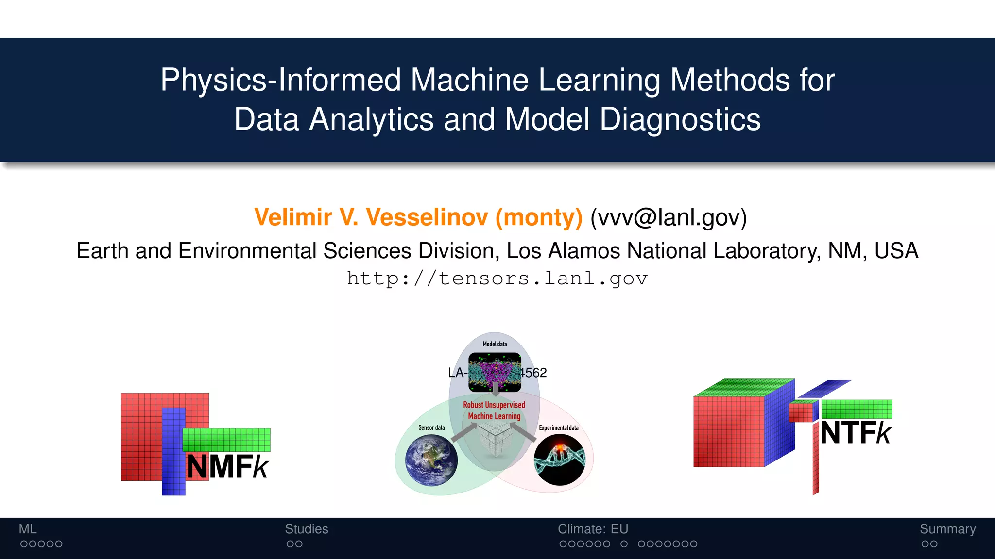 Physics-Informed Machine Learning Methods for Data Analytics and Model Diagnostics | PDF