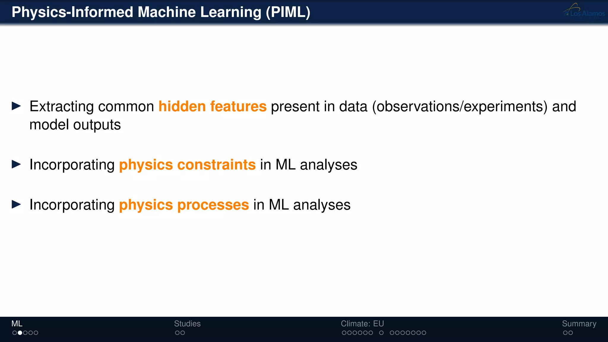 Physics-Informed Machine Learning Methods for Data Analytics and Model ...