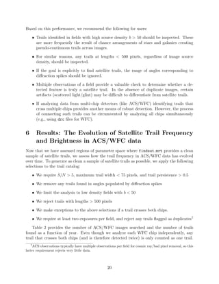 Improved Identification of Satellite Trails in ACS/WFC Imaging Using a ...