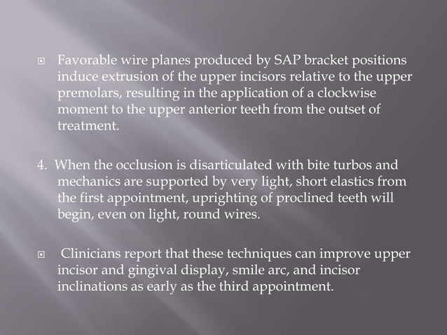 bracket positioning for smile arc protection | PPTX