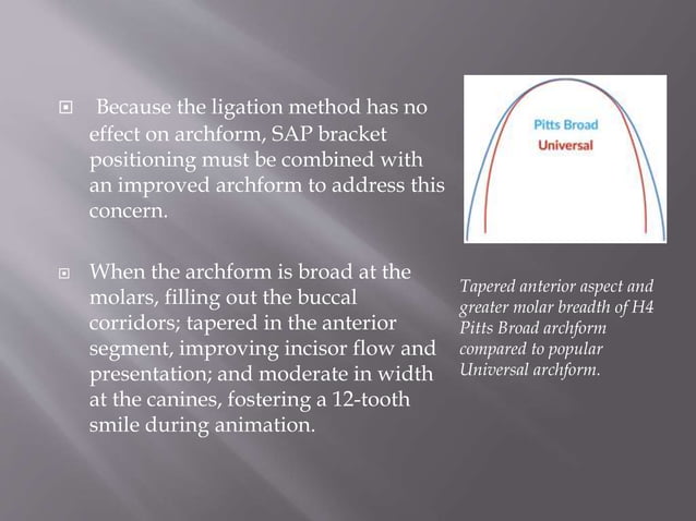 bracket positioning for smile arc protection | PPTX
